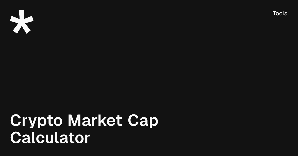 Crypto Market Cap Calculator | Spark